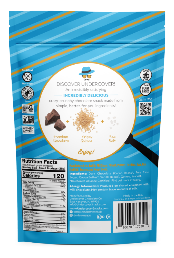 Dark Chocolate Sampler Pack7 Count- 3oz Bags - Undercover Snacks