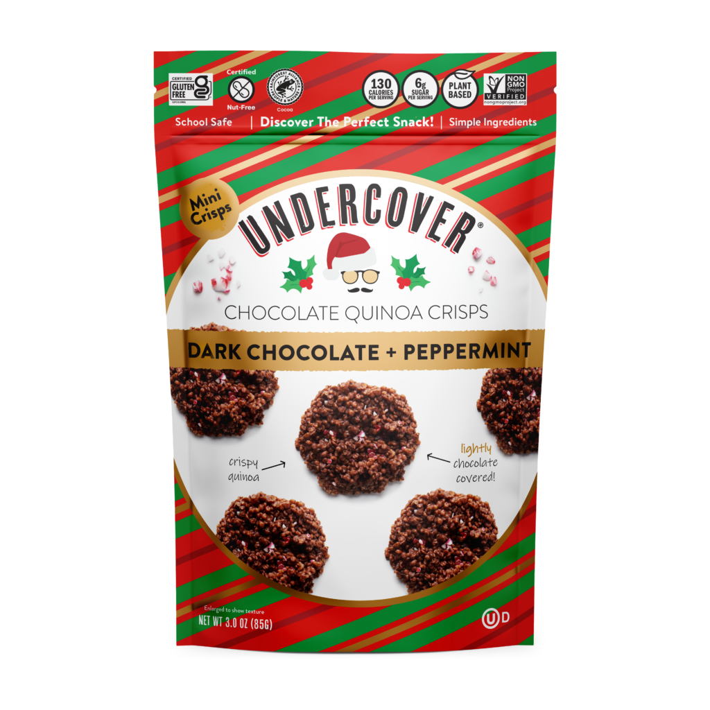 Dark Chocolate + Peppermint Mini Crisps7 Count- 3oz Bags - Undercover ...