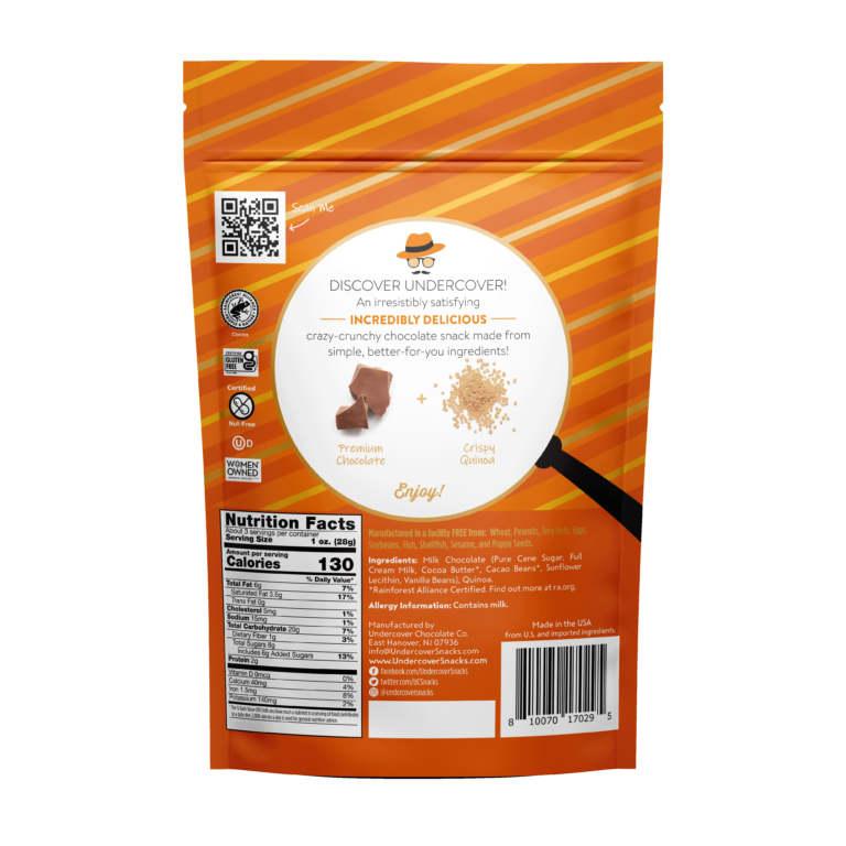 Milk Chocolate Mini Crisps - Undercover Snacks