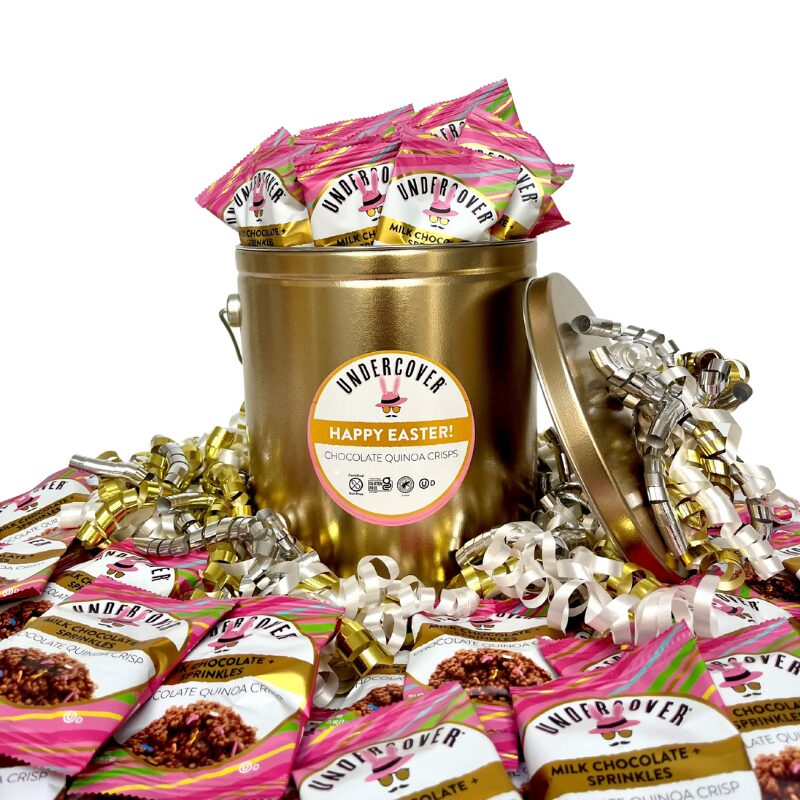 Happy Easter Gift Tin - 50 Count, Individually Wrapped Crisps (.25oz ...