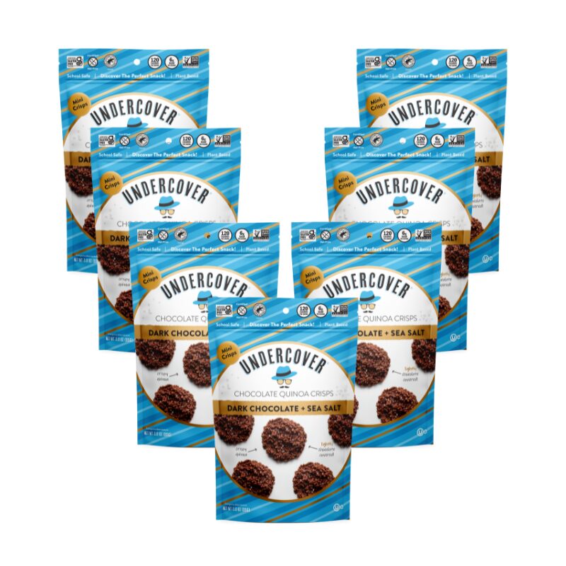 Dark Chocolate + Sea Salt Mini Crisps7 Count- 3oz Bags - Undercover Snacks