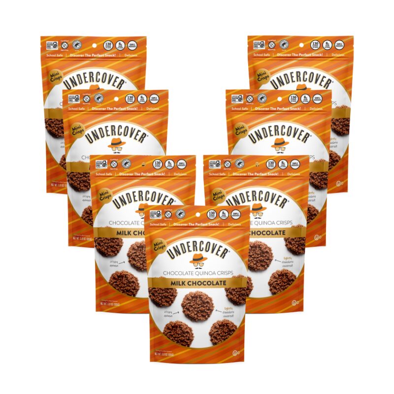 Milk Chocolate Mini Crisps7 Count- 3oz Bags - Undercover Snacks