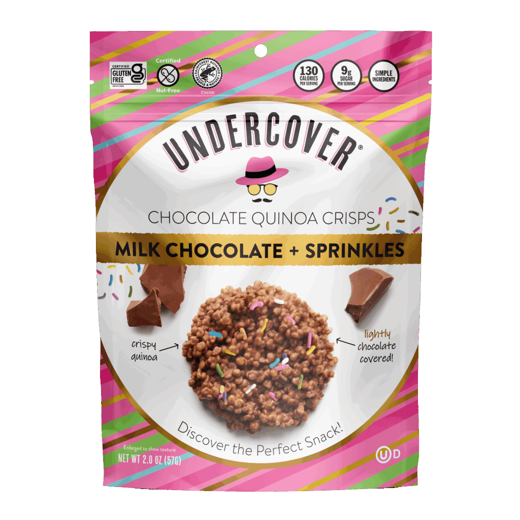 Milk Chocolate + Sprinkles6 Count- 2oz Bags - Undercover Snacks